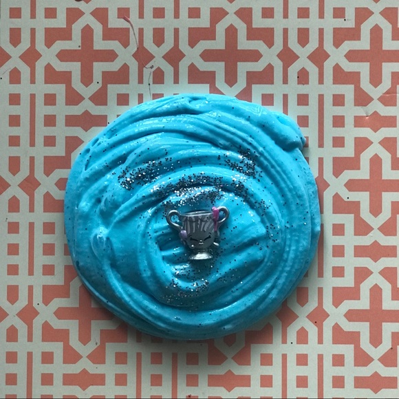 Other | Blue Stretchy Slime With Glitter | Poshmark
